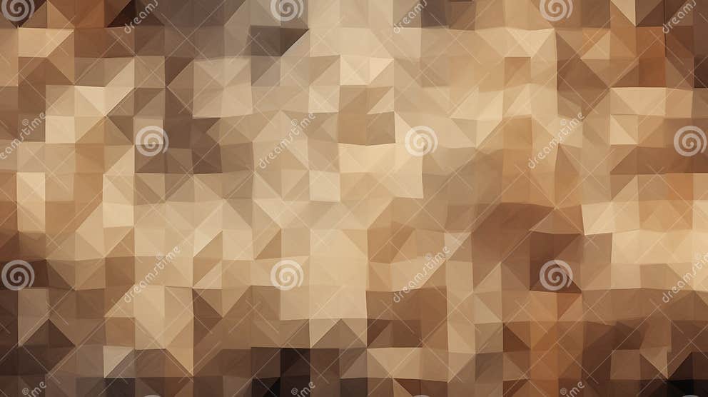 Abstract Geometric Art: Sepia Tone Low Poly Texture Background Stock ...