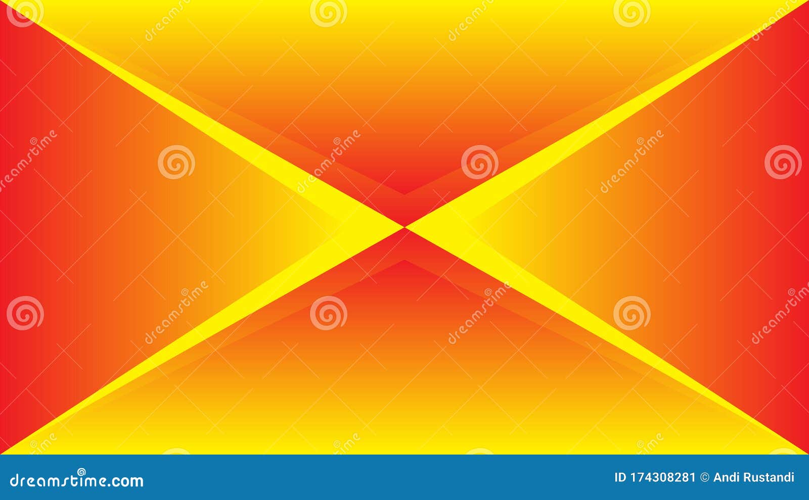 Abstract Triangle with Red Yellow Gradient Background Stock Vector ...