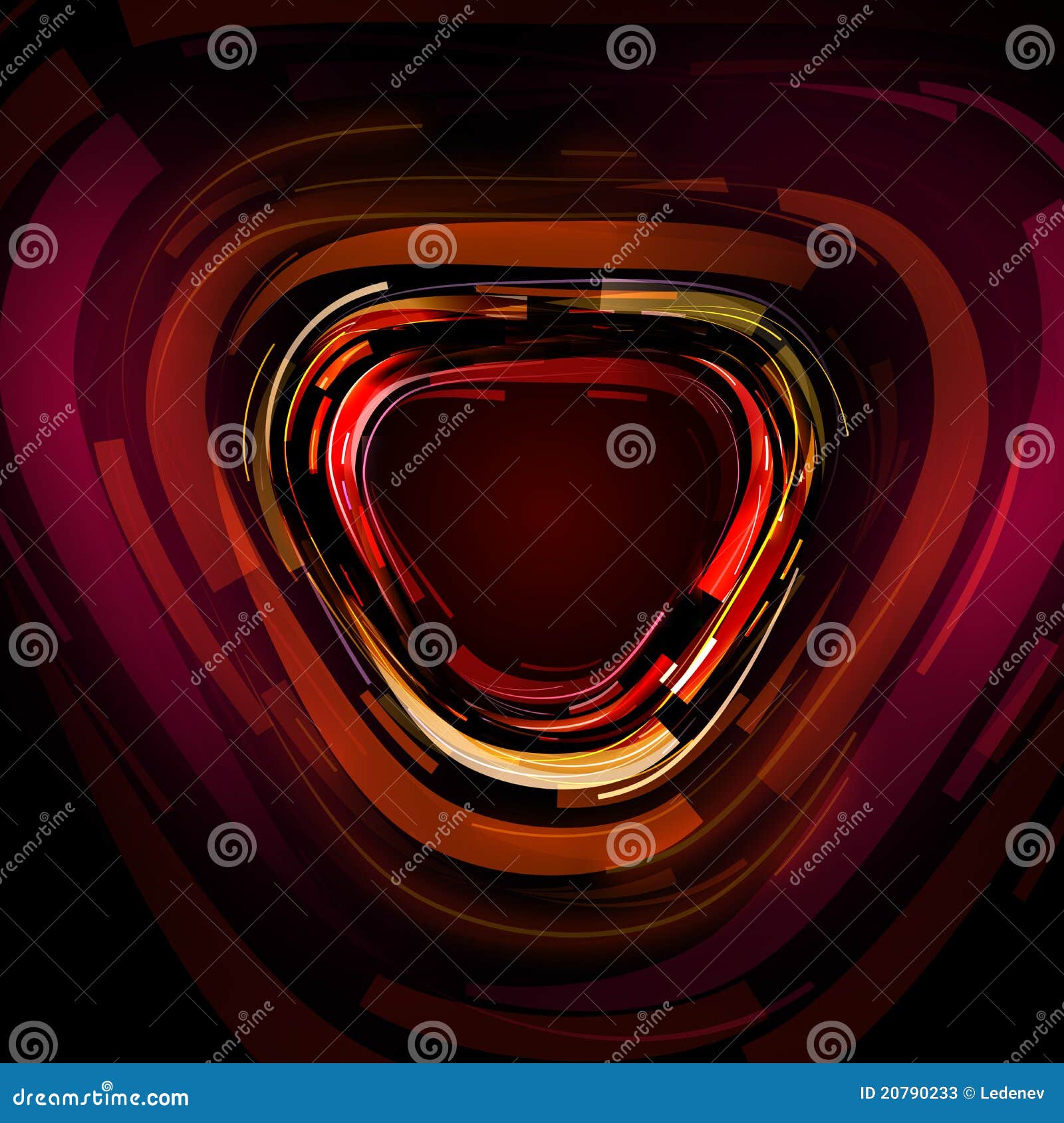 Abstract triangle shape stock illustration. Illustration of dimensional ...