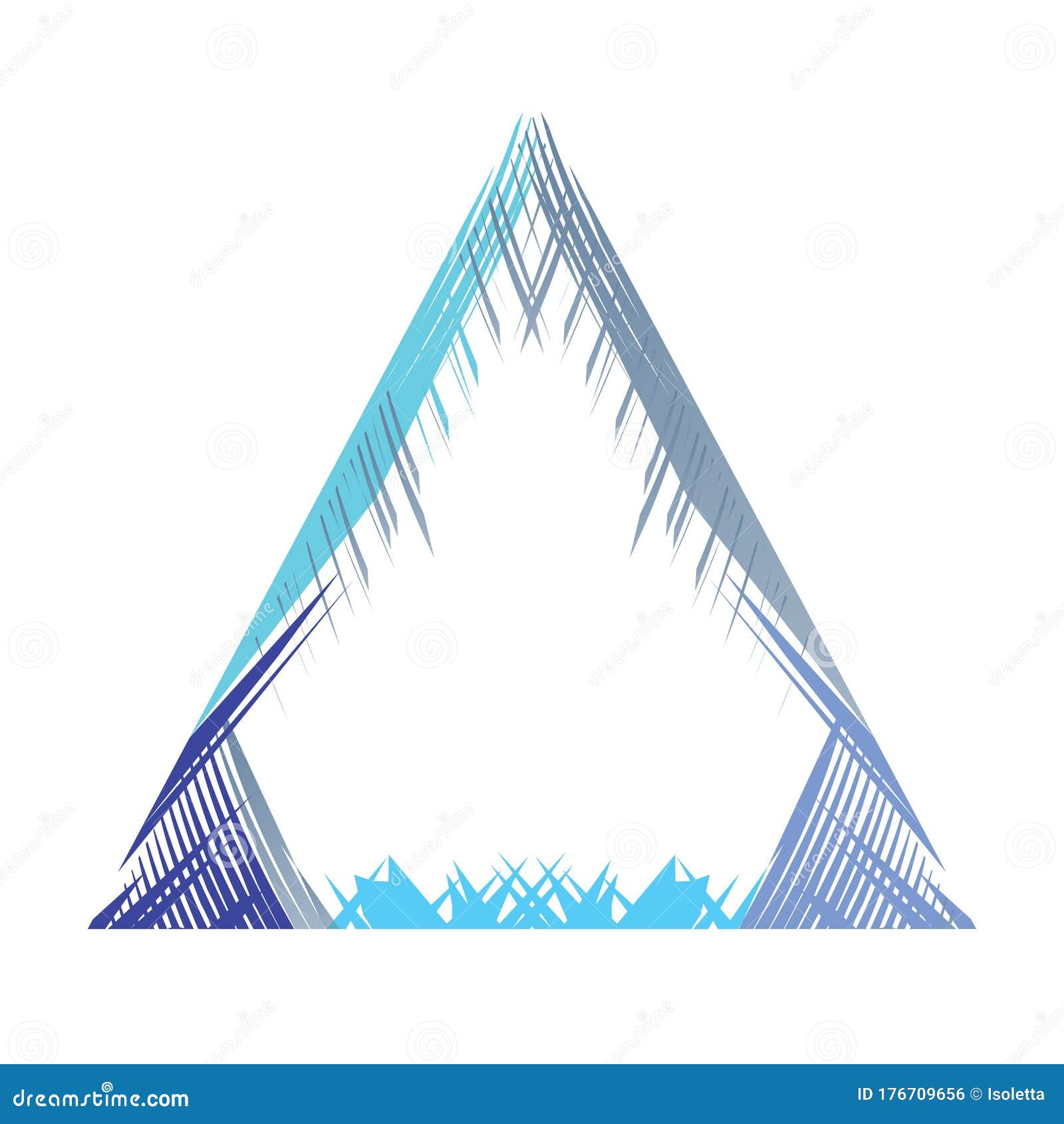 Abstract Triangle Shape. Geometric Symbol. Element for Design Stock ...