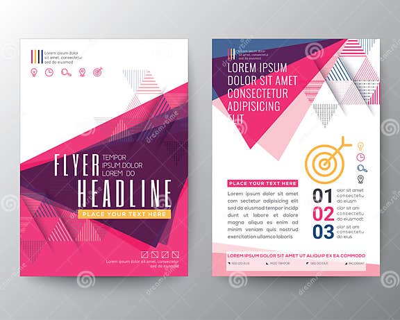 Abstract Triangle Shape Poster Brochure Flyer Design Layout Stock ...