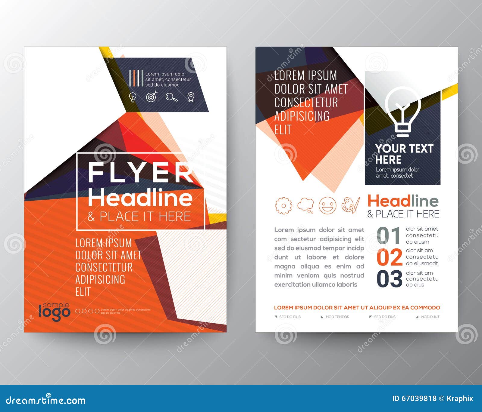 Abstract Triangle Shape Poster Brochure Flyer Design Layout Stock ...