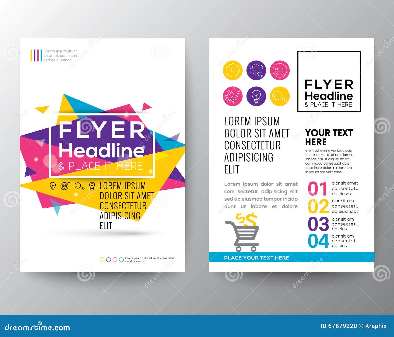 Abstract Triangle Shape Poster Brochure Flyer Design Layout Stock ...