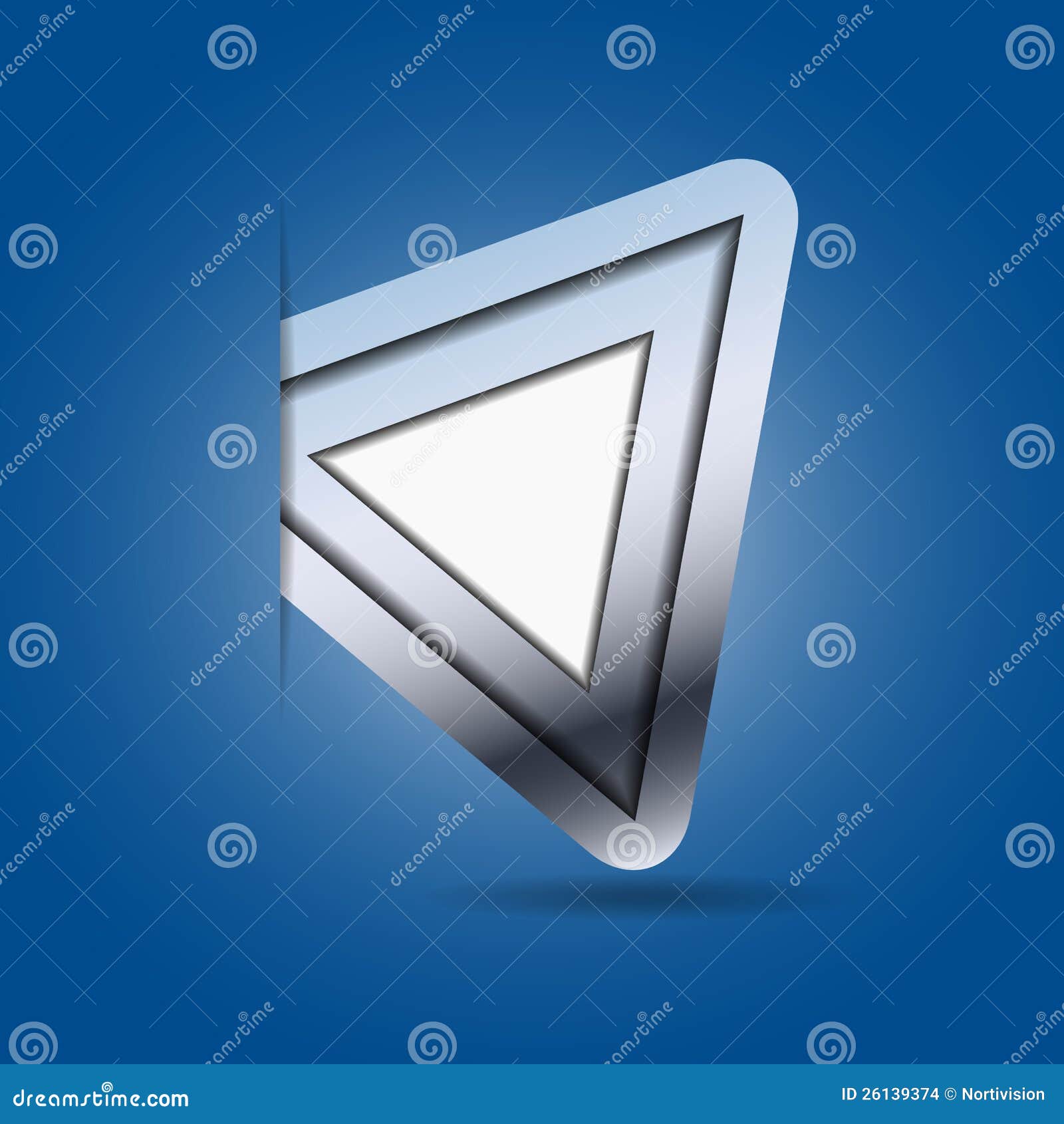 Abstract triangle sign stock vector. Illustration of black - 26139374