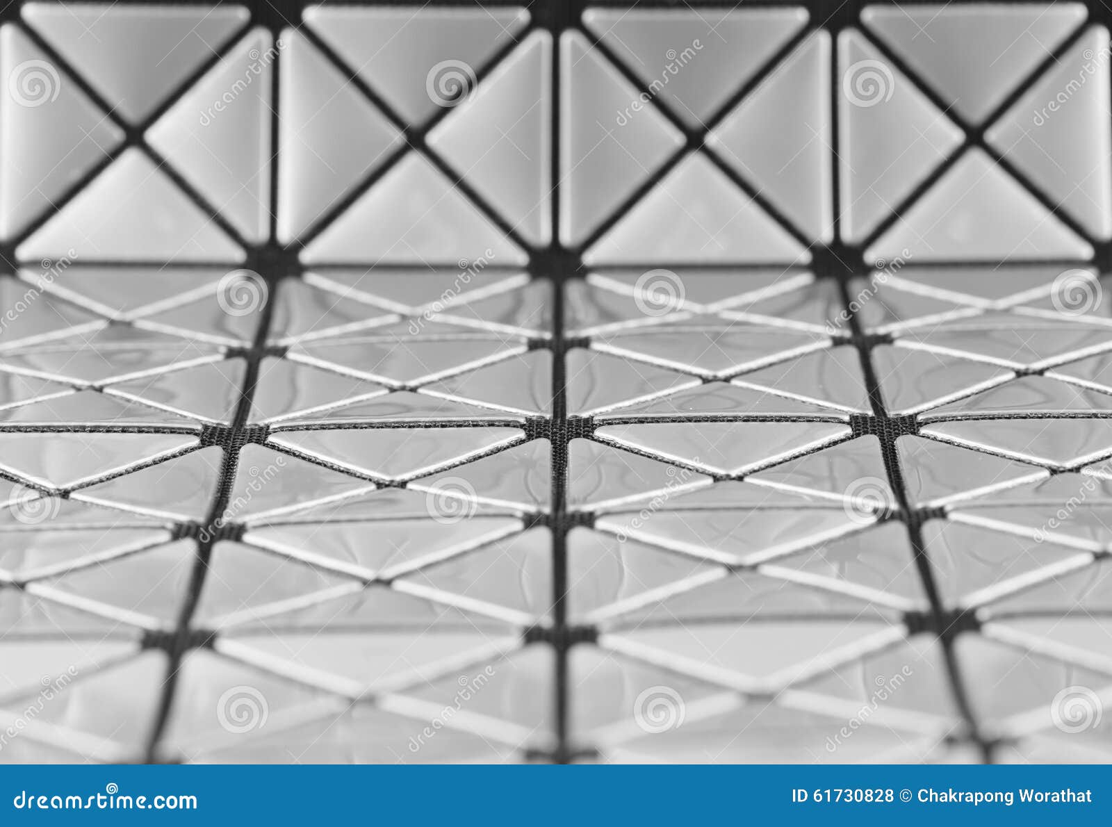 Abstract Triangle Silver Reflection Background Texture. Stock Photo ...
