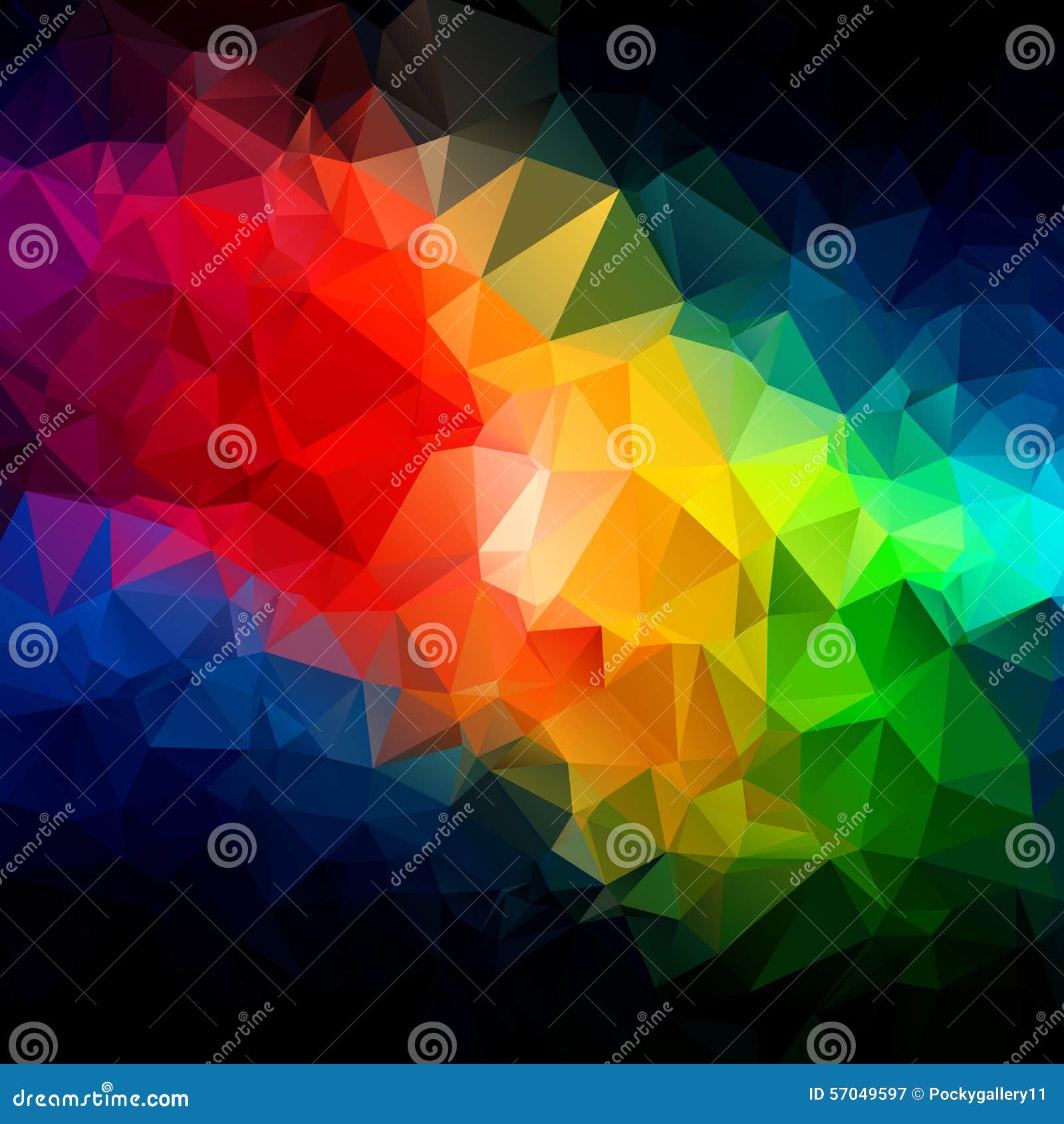 Abstract Triangle Spectrum Colors Texture Stock Vector - Illustration ...