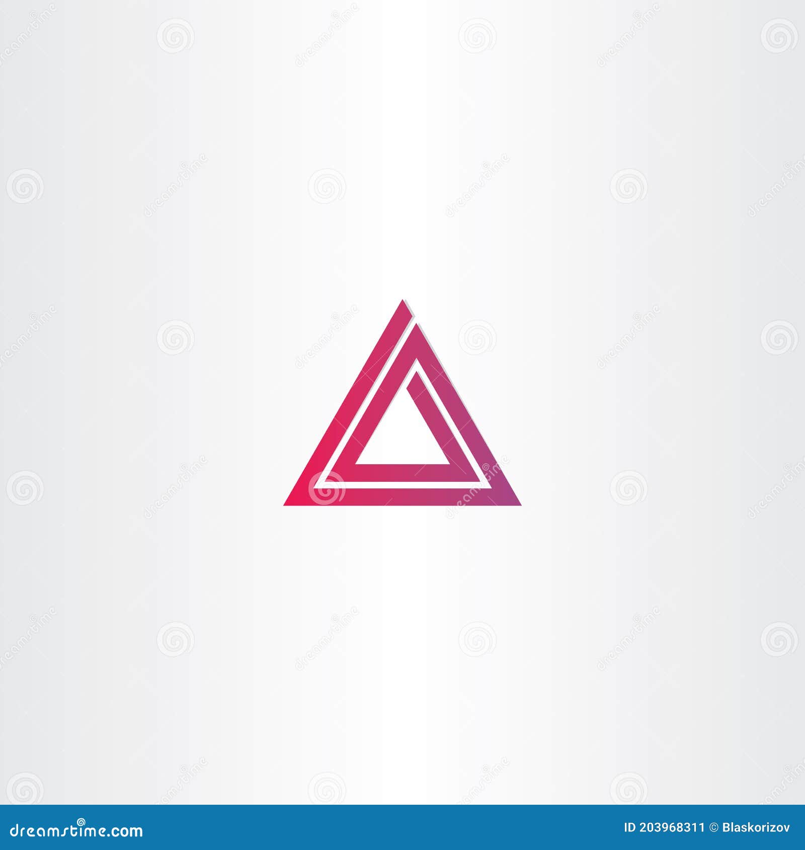Abstract Triangle Spiral Logo Vector Stock Vector - Illustration of ...