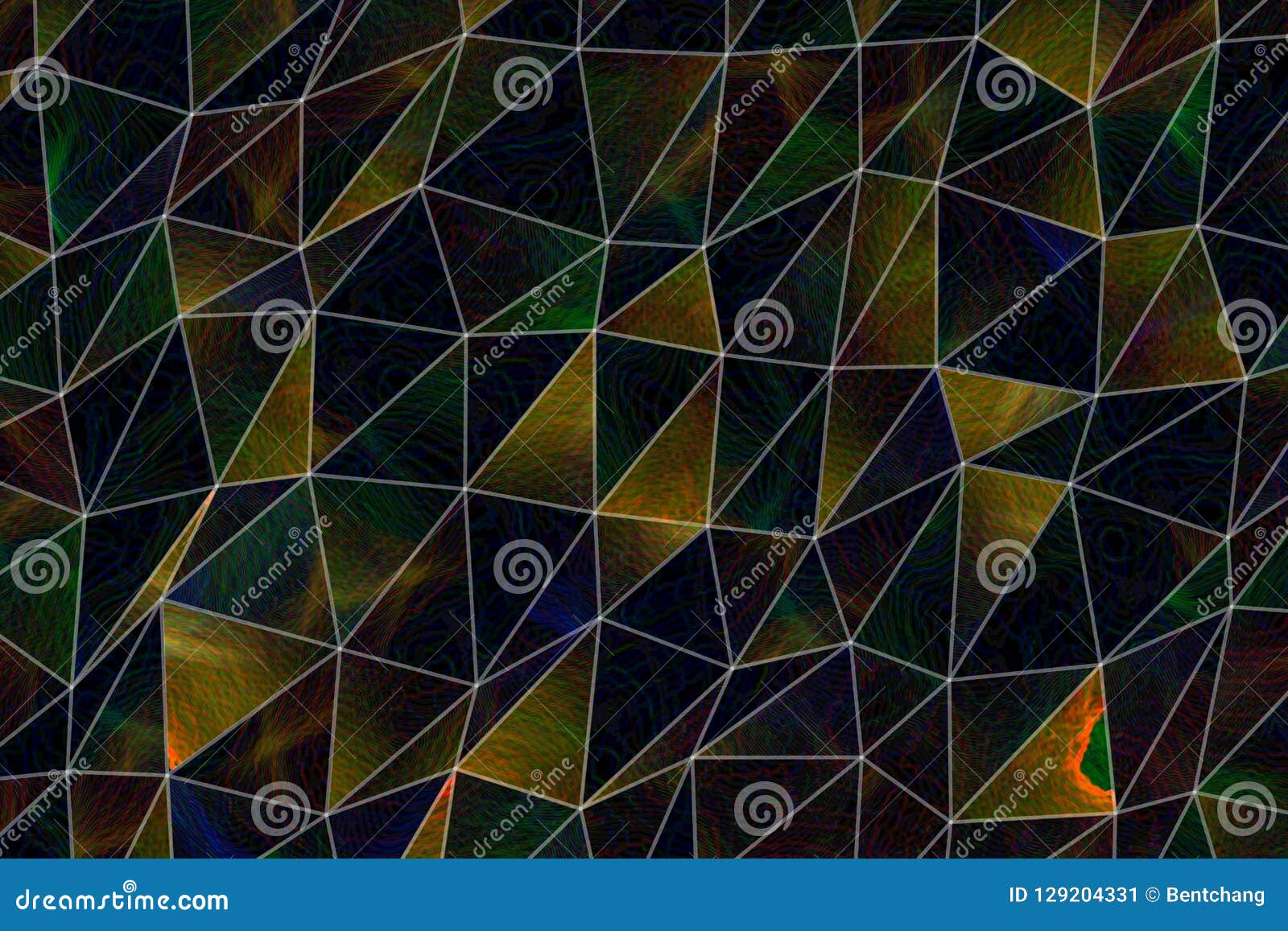 Abstract Triangle Strip Generative Art Background. Surface, Shape ...