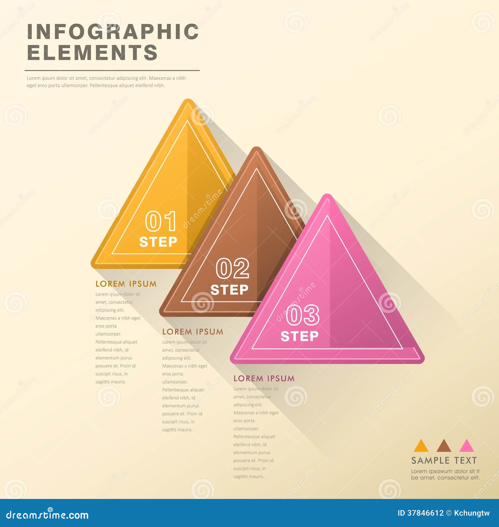 Abstract Triangle Tag Infographics Stock Vector - Illustration of ...