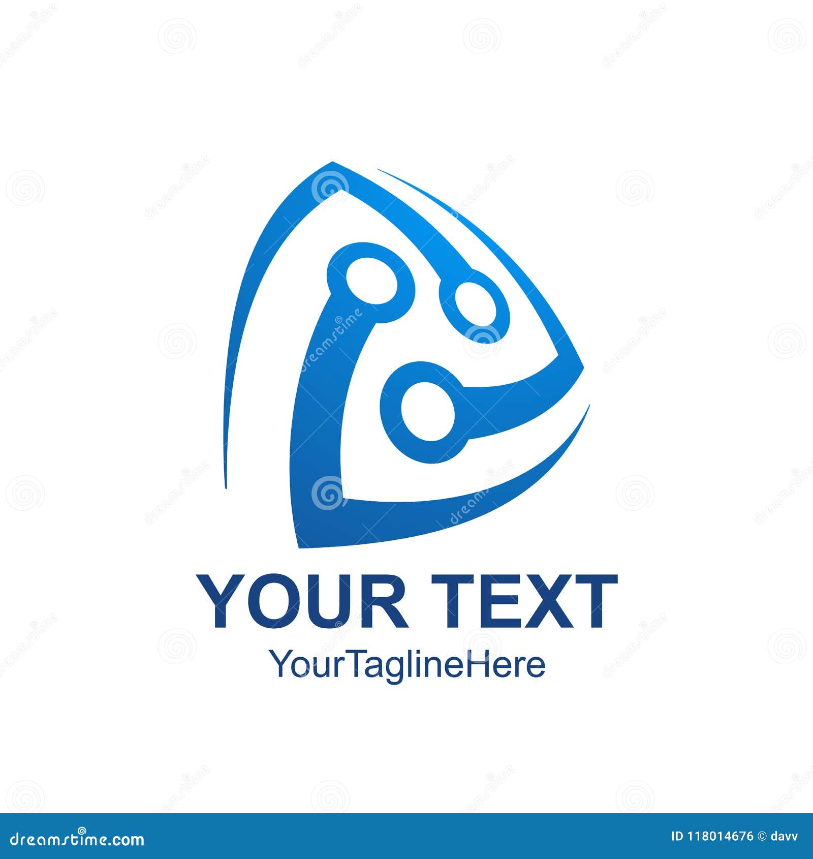 Abstract Triangle Tech Vector Logo Design Template Element. Creative ...