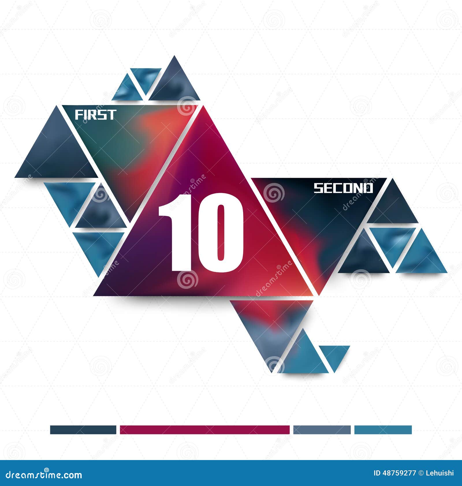 Triangle Template Background, Triangle Background, Vector Illustration ...