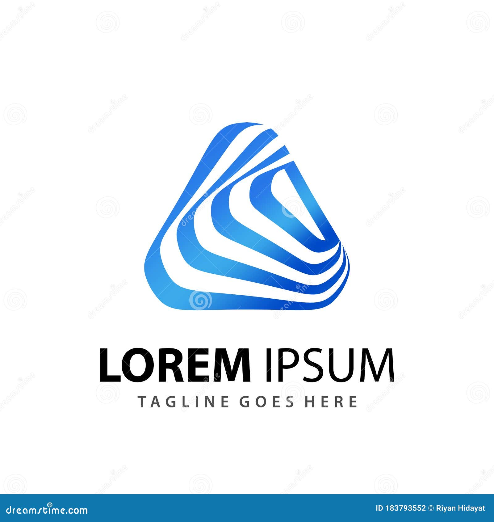 Abstract Triangle Topographic Logo Designs Template Premium Stock ...