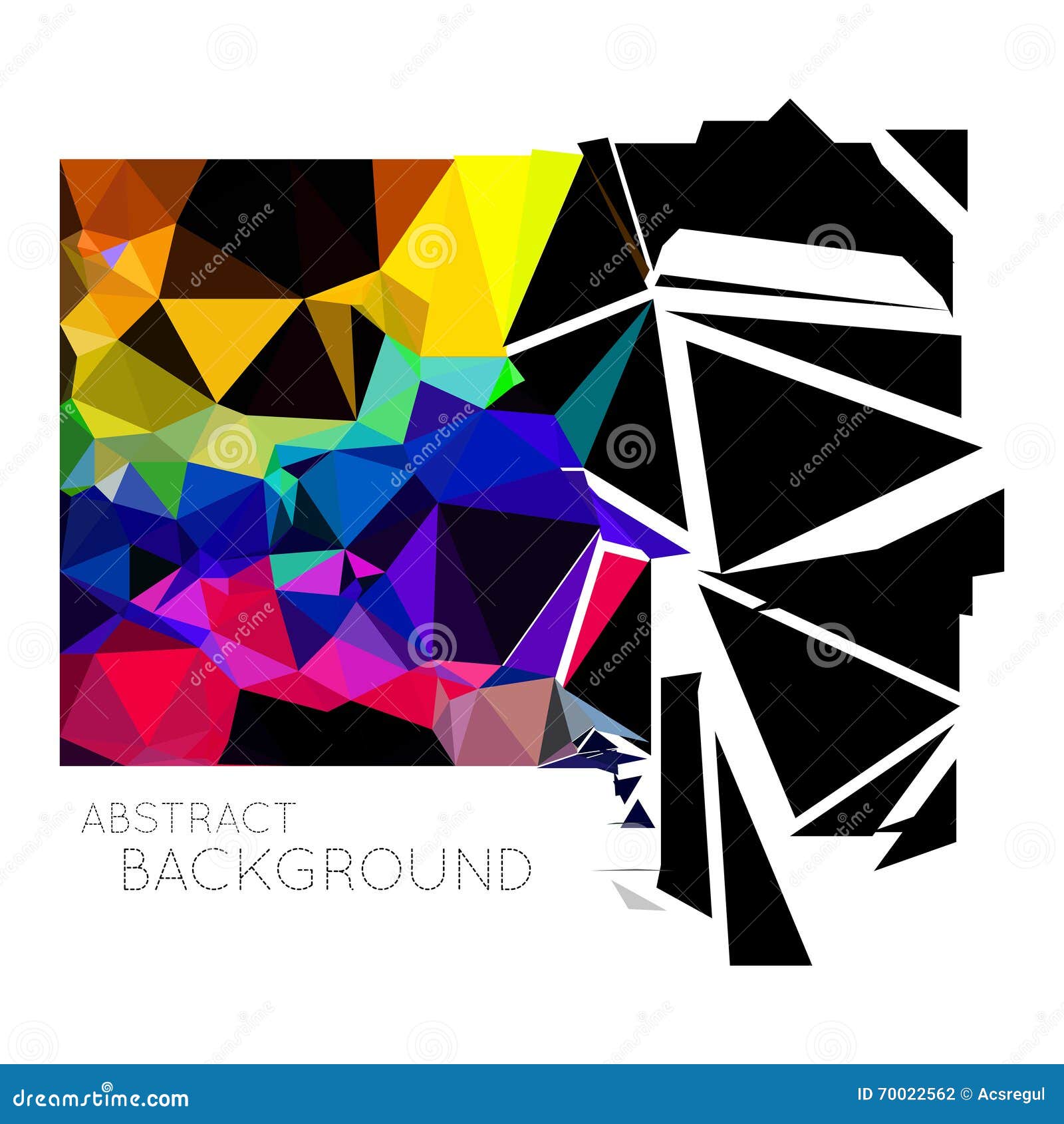 Abstract Triangle Vector Background Stock Vector - Illustration of ...