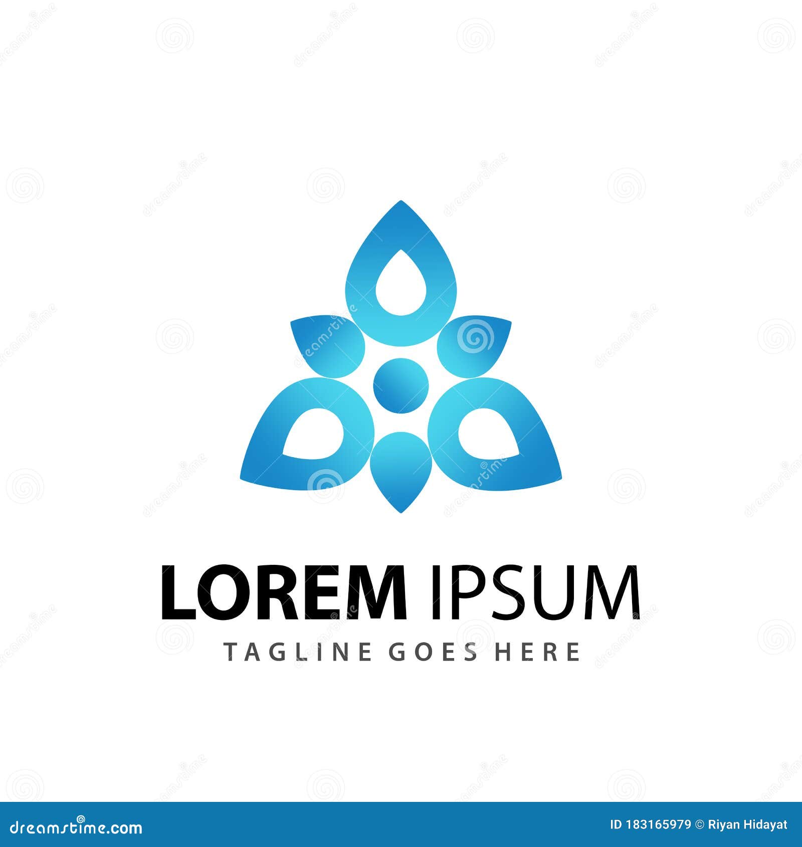 Abstract Triangle Water Drop Modern Logo Design Template Vector Premium ...