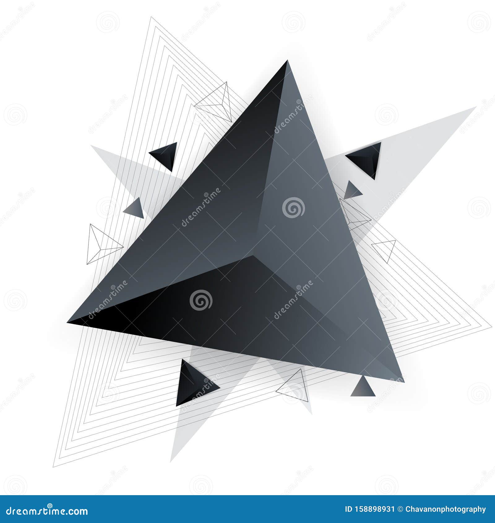 Abstract Triangles Background .Vector Illustration.futuristic Concept ...