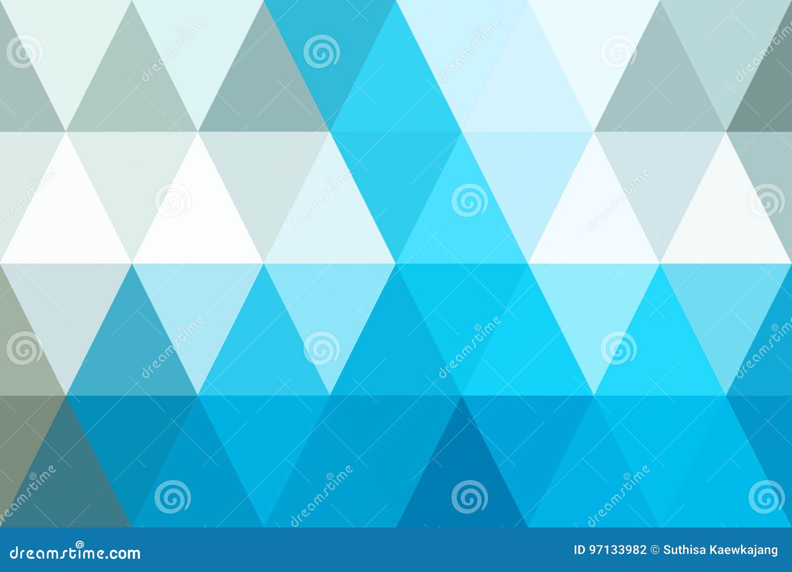 Abstract Triangles Blue Tone Gradient for Background. Geometric Stock ...