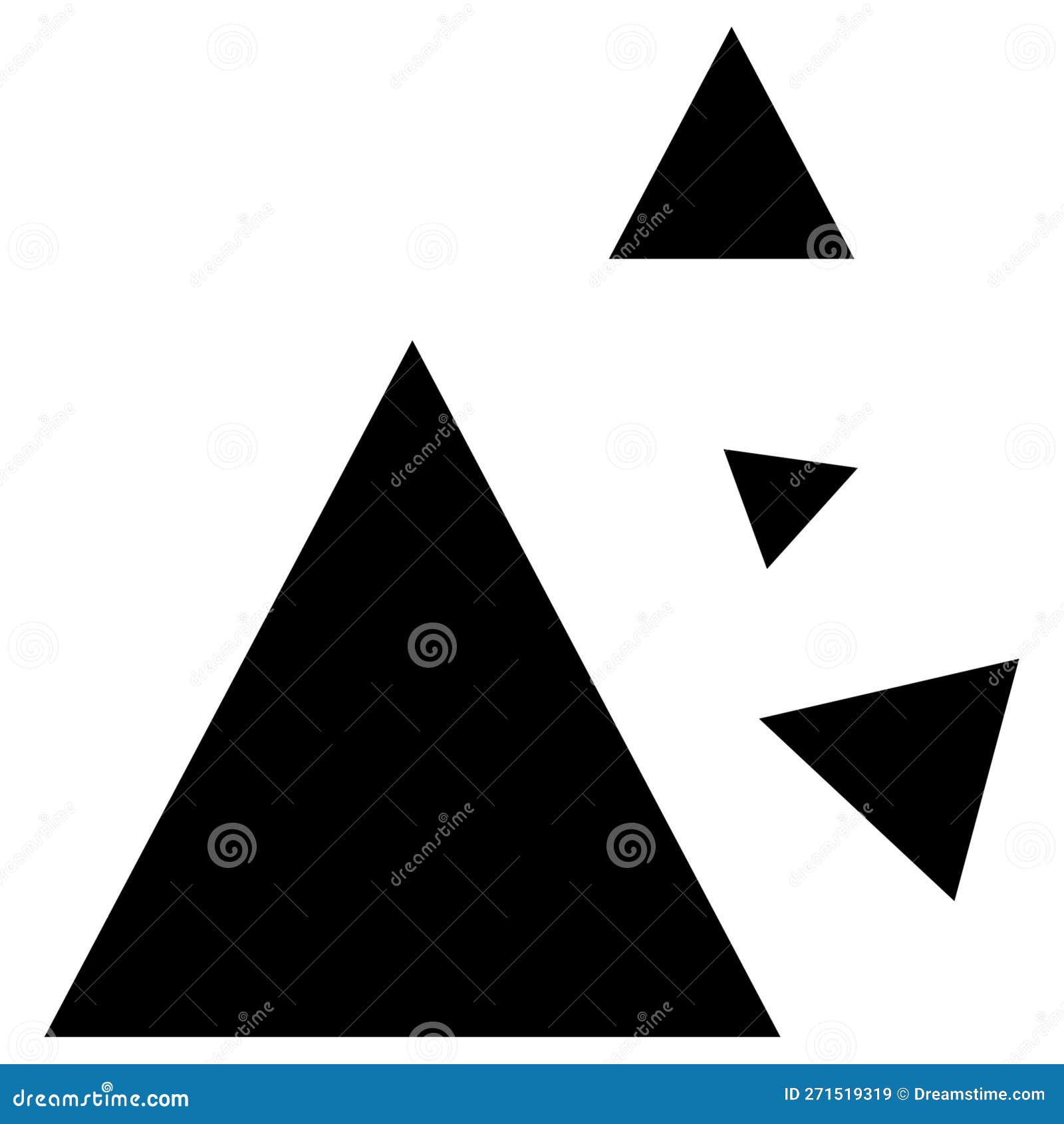Abstract Triangles Clothing Pattern Fabric Pattern Comapny Logo on ...