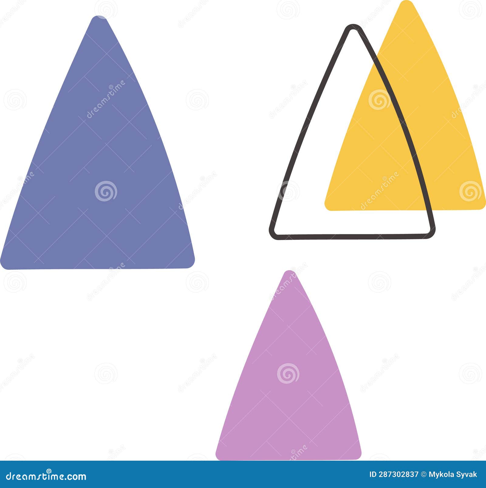 Abstract Triangles Design stock illustration. Illustration of modern ...
