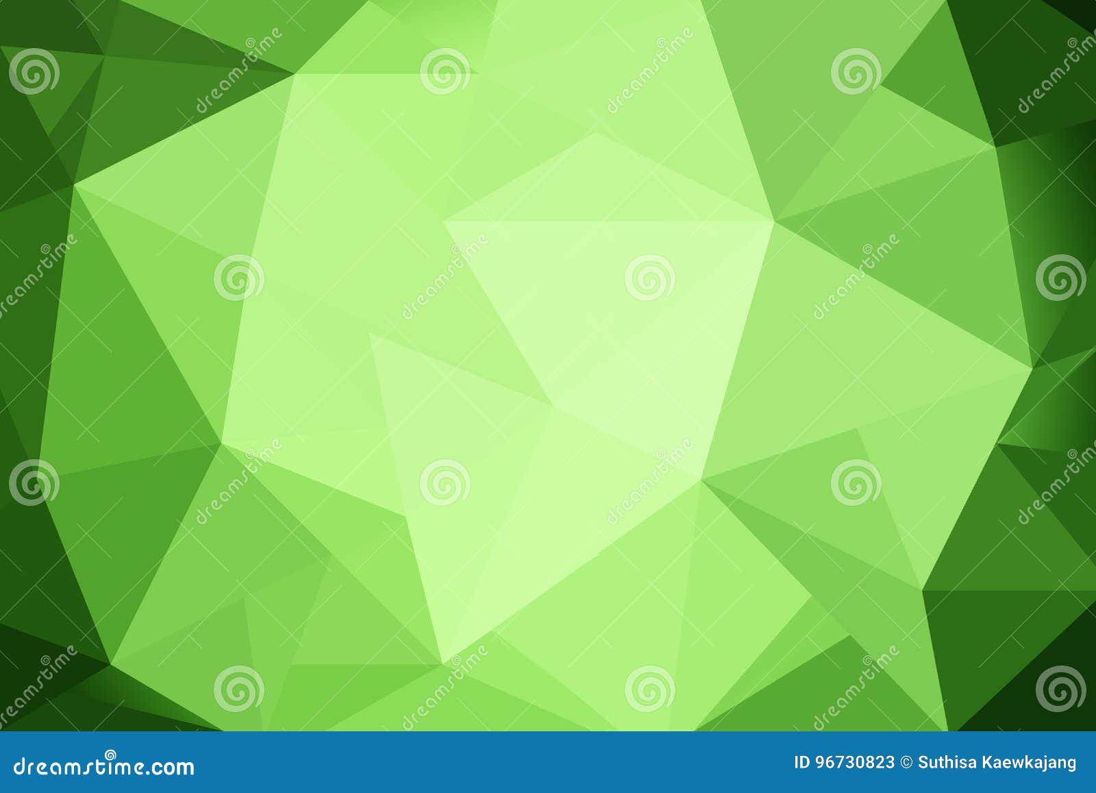 Abstract Triangles Green Gradient for Background. Geometric Style Stock ...