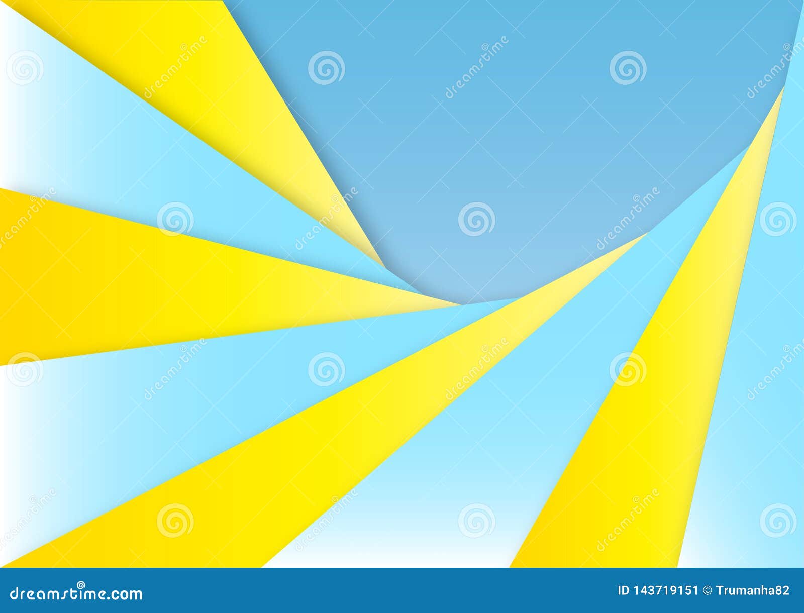 Abstract Yellow and Blue Layers Texture for Geometric Background Stock ...