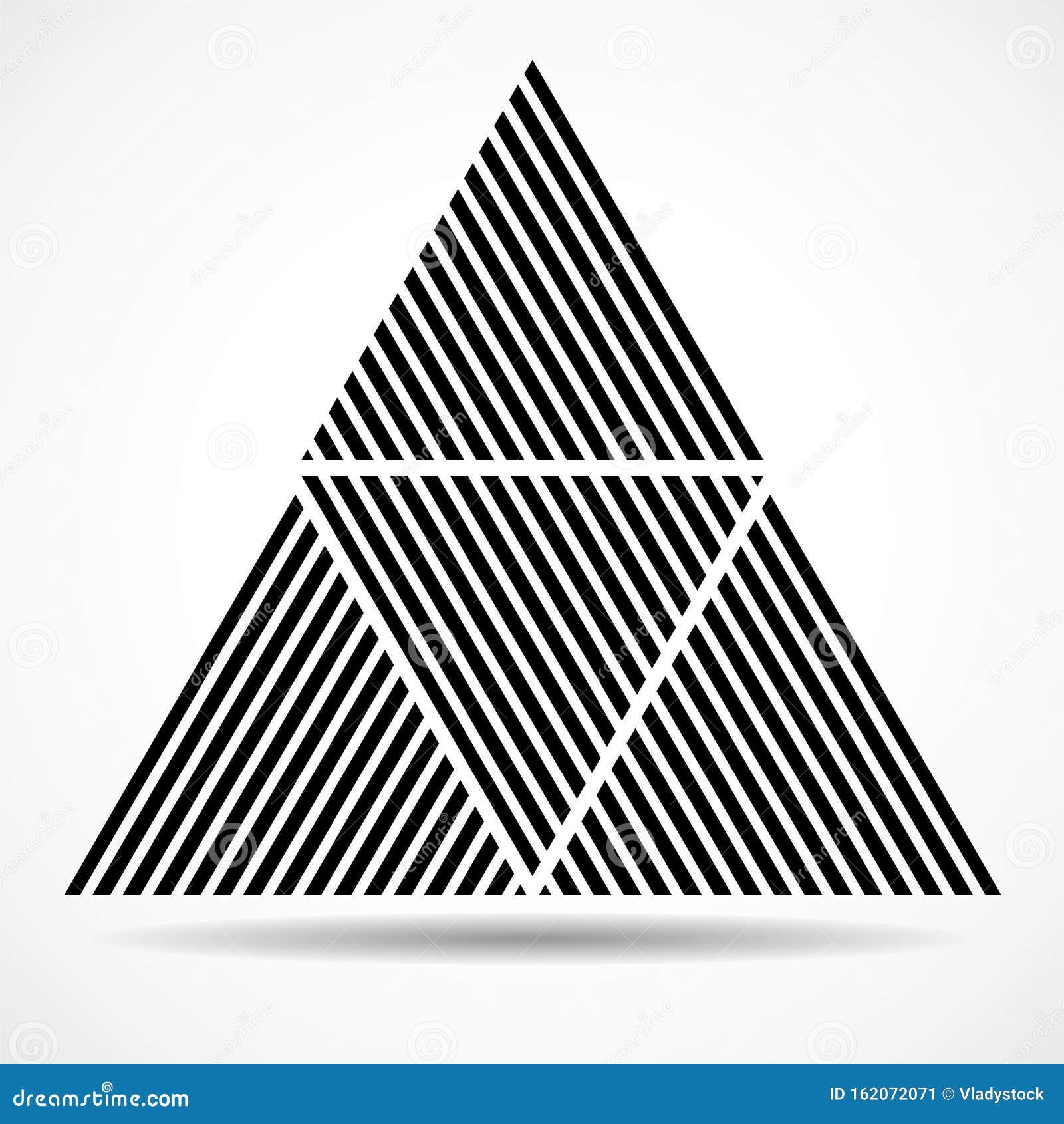 Abstract Triangles of Lines, Geometric Shapes Stock Vector ...