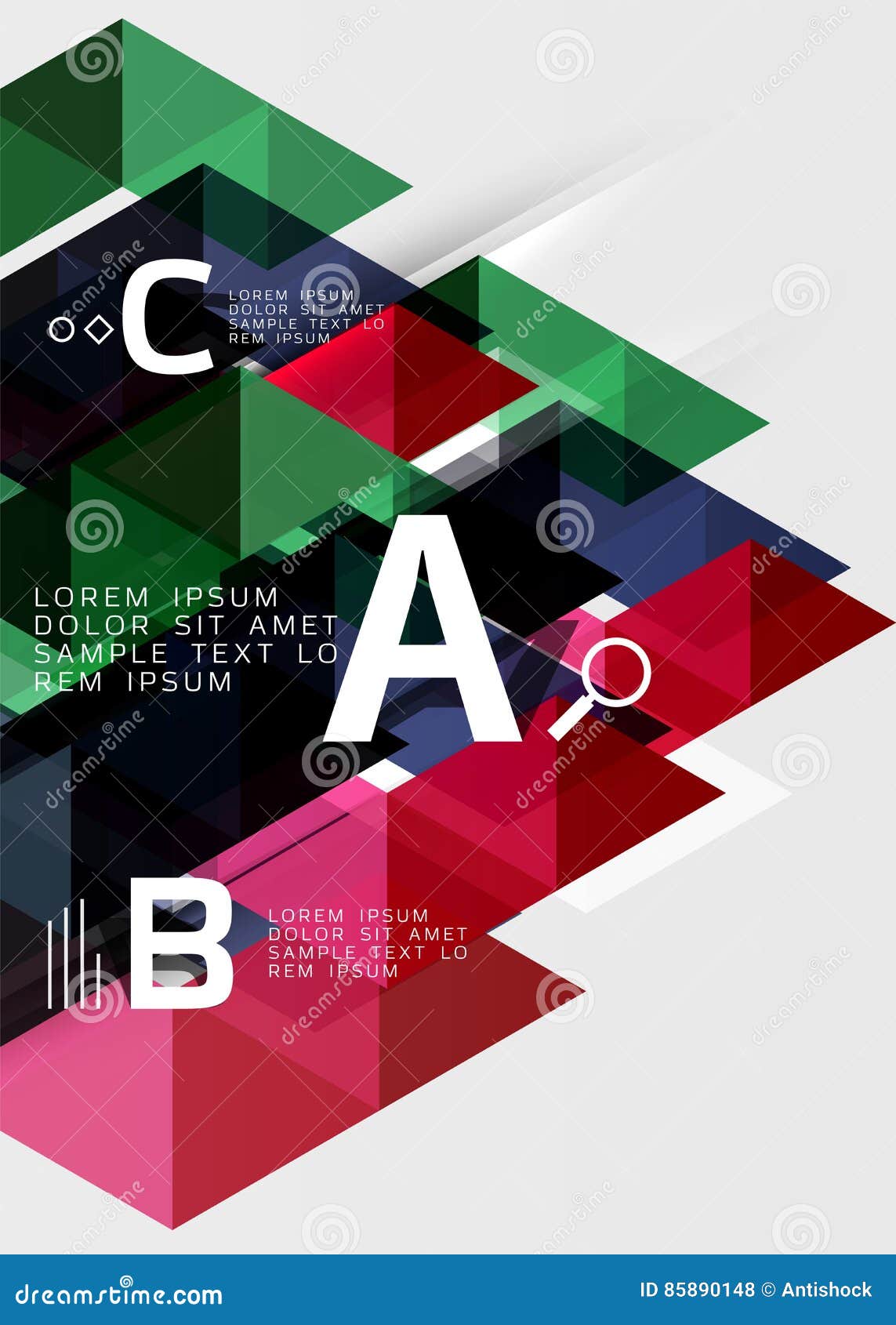 Abstract Triangles and Lines Vector Stock Vector - Illustration of gray ...