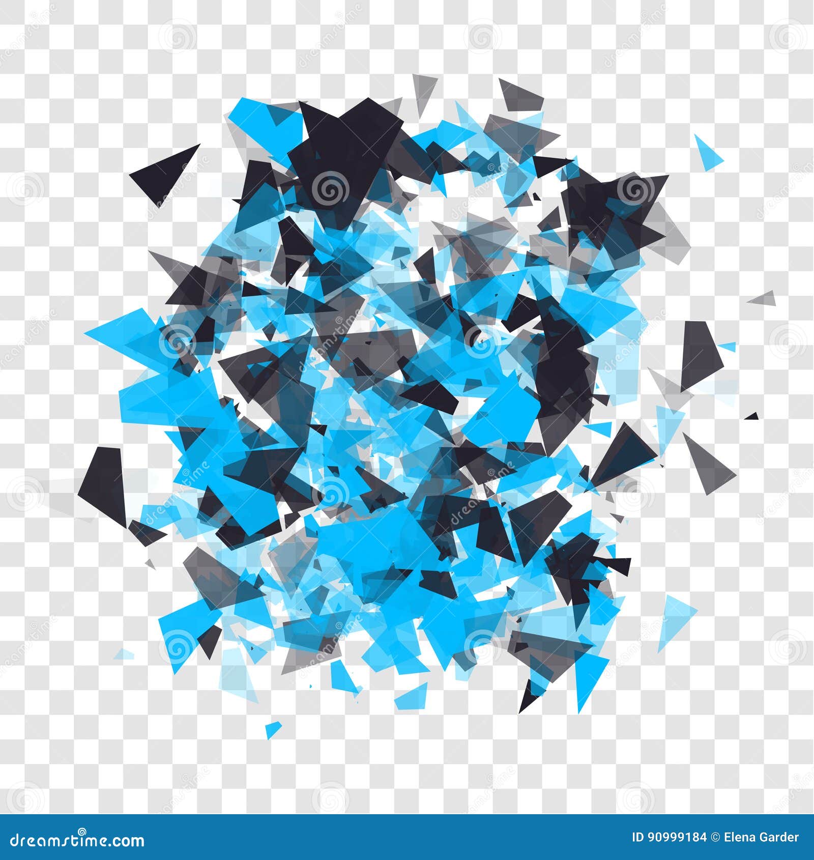 Abstract Triangles Particles with Transparent Shadows. Advertisement ...