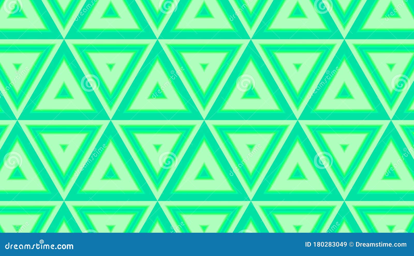 Abstract Triangles Pattern Green Colors, 3d Render, Computer Graphics ...