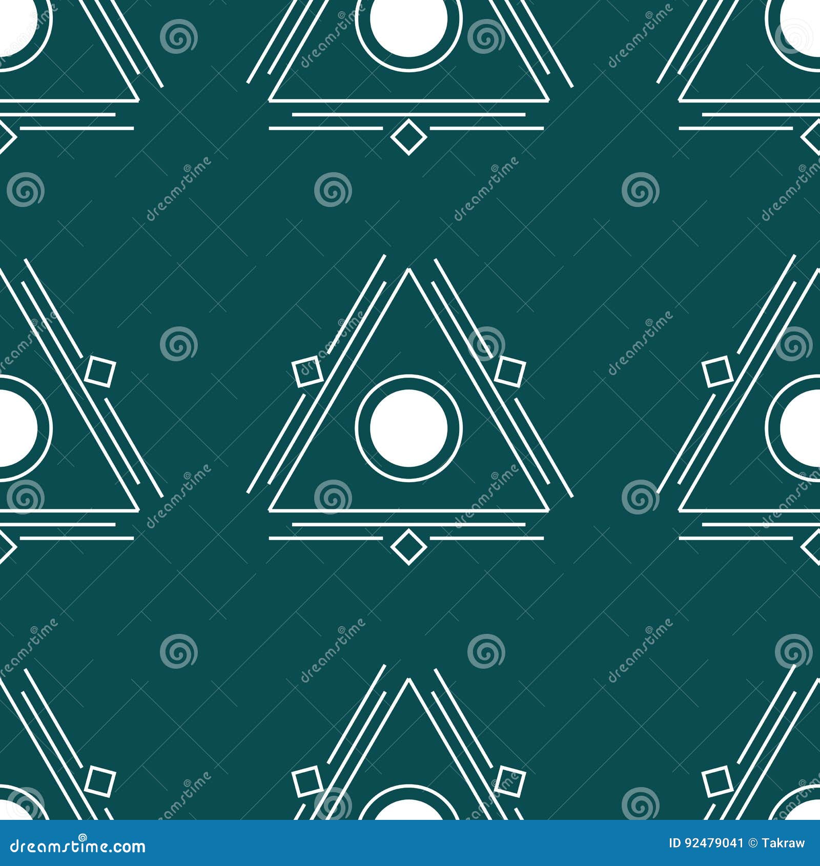 Abstract Triangles Seamless Background Stock Vector - Illustration of ...