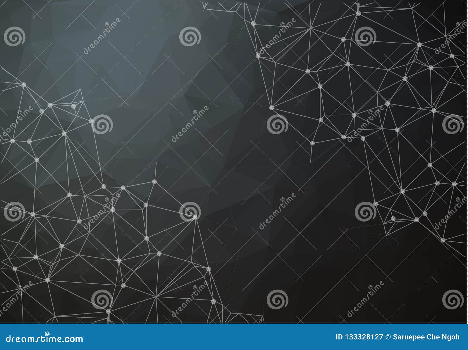 Abstract Triangles Space Low Poly. Dark Night Sky Background Wit Stock ...