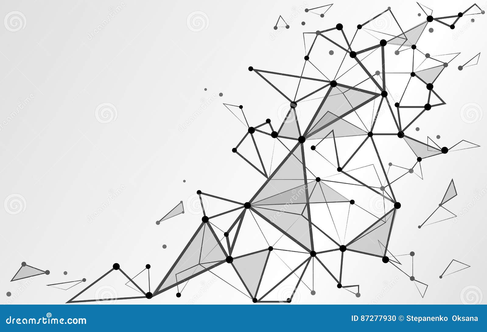 Abstract Triangles Space Low Poly Stock Vector - Illustration of modern ...