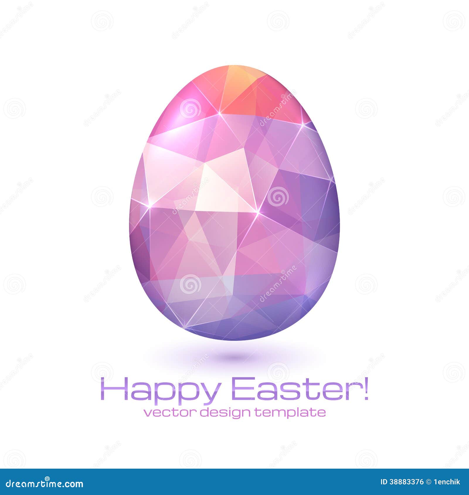 Abstract Triangles Vector Egg Stock Vector - Illustration of isolated ...