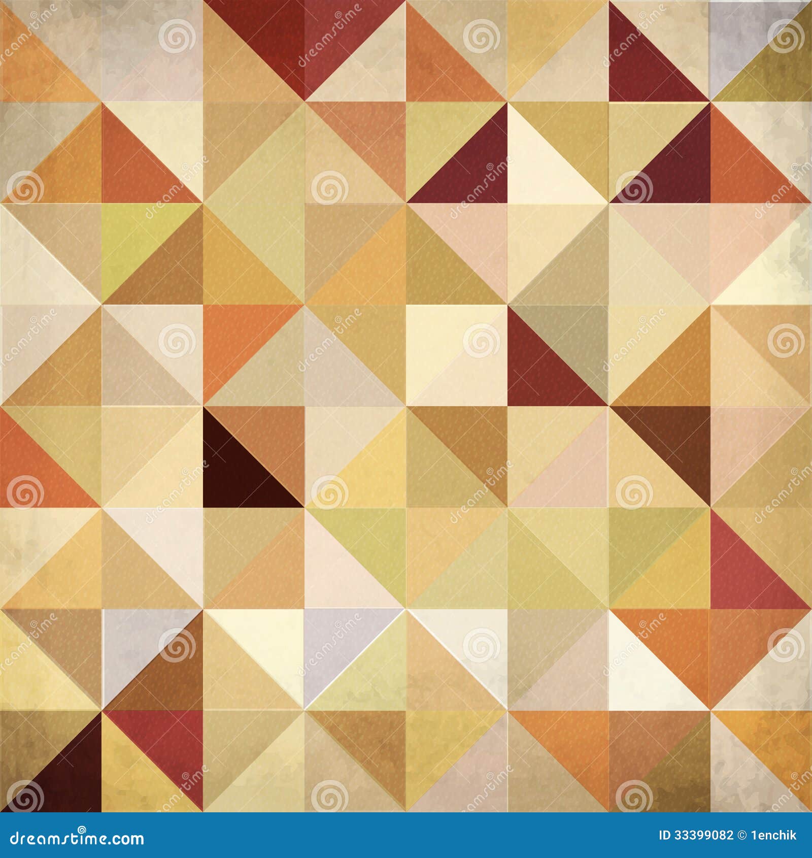 Abstract Triangles Vintage Colors Background Stock Vector ...