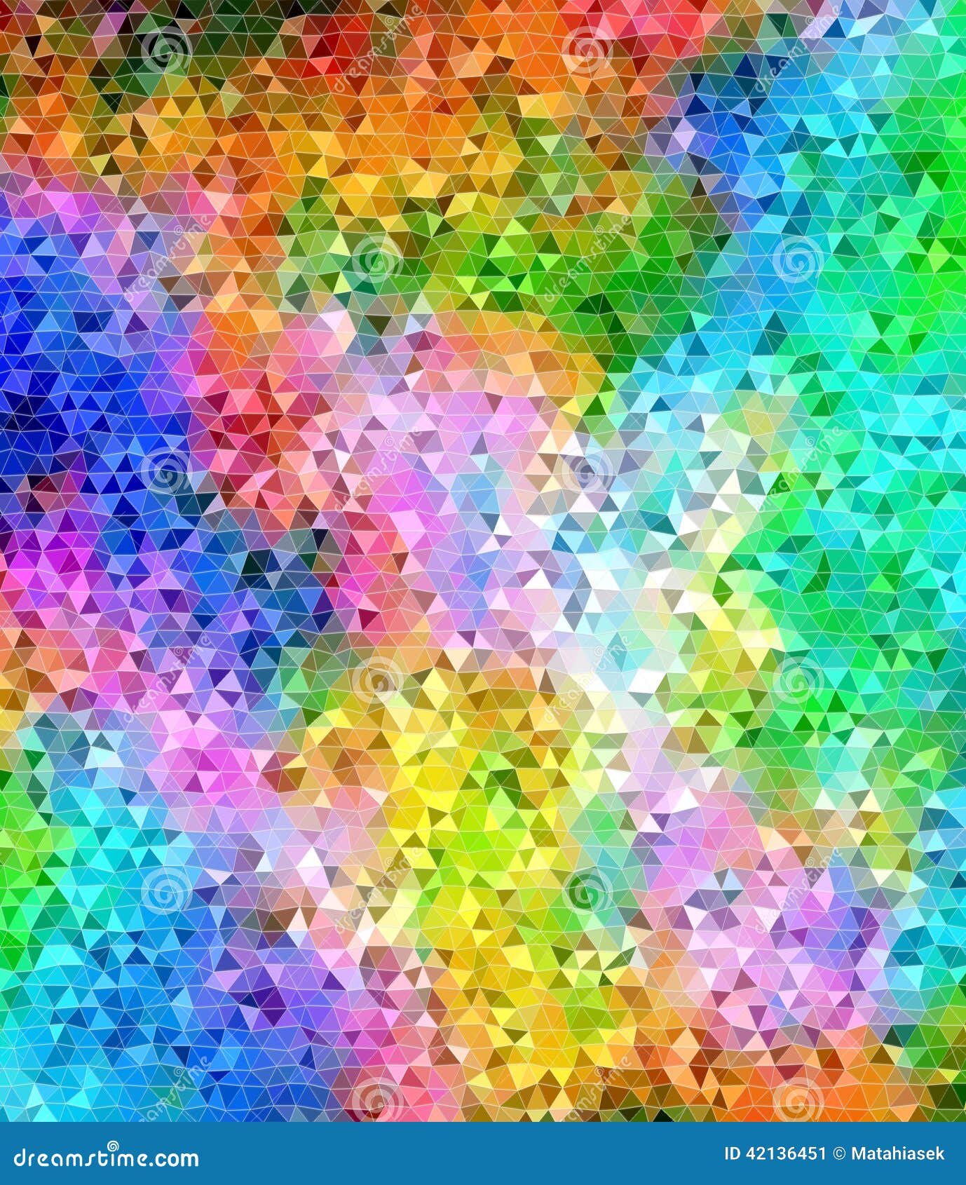 Abstract Triangular Background with Colourful Stains Stock Illustration ...