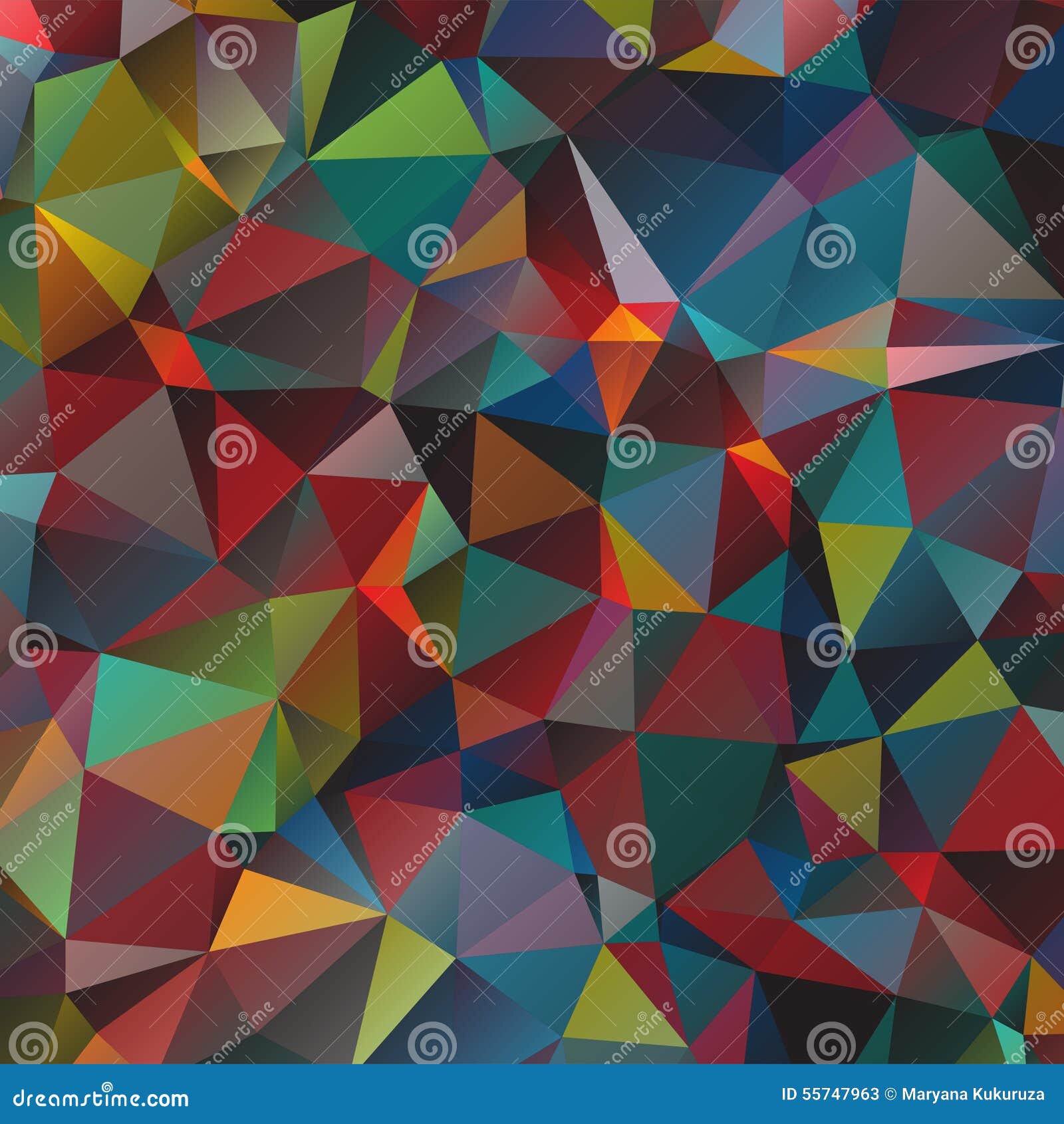 Abstract Triangular Background Stock Vector - Illustration of bright ...