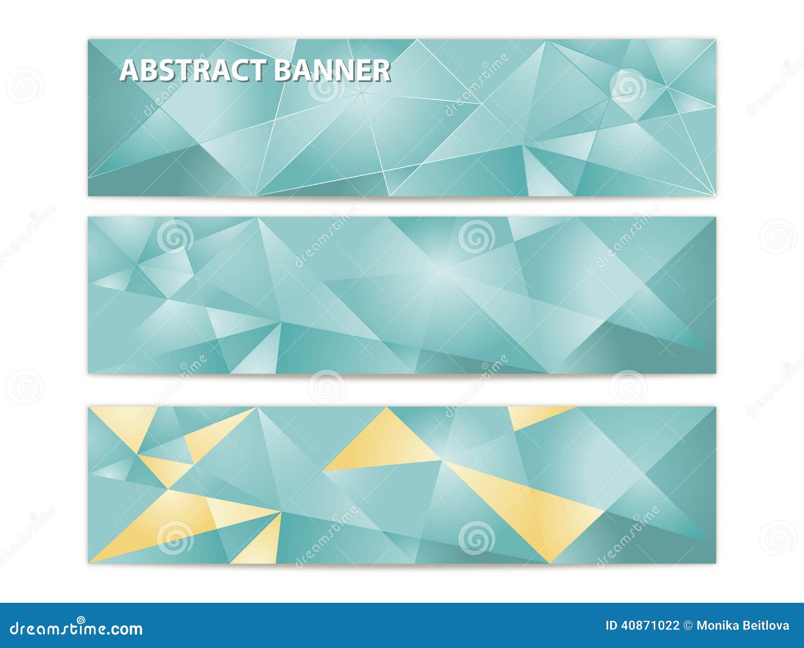 Abstract Triangular Banners Stock Vector - Illustration of background ...