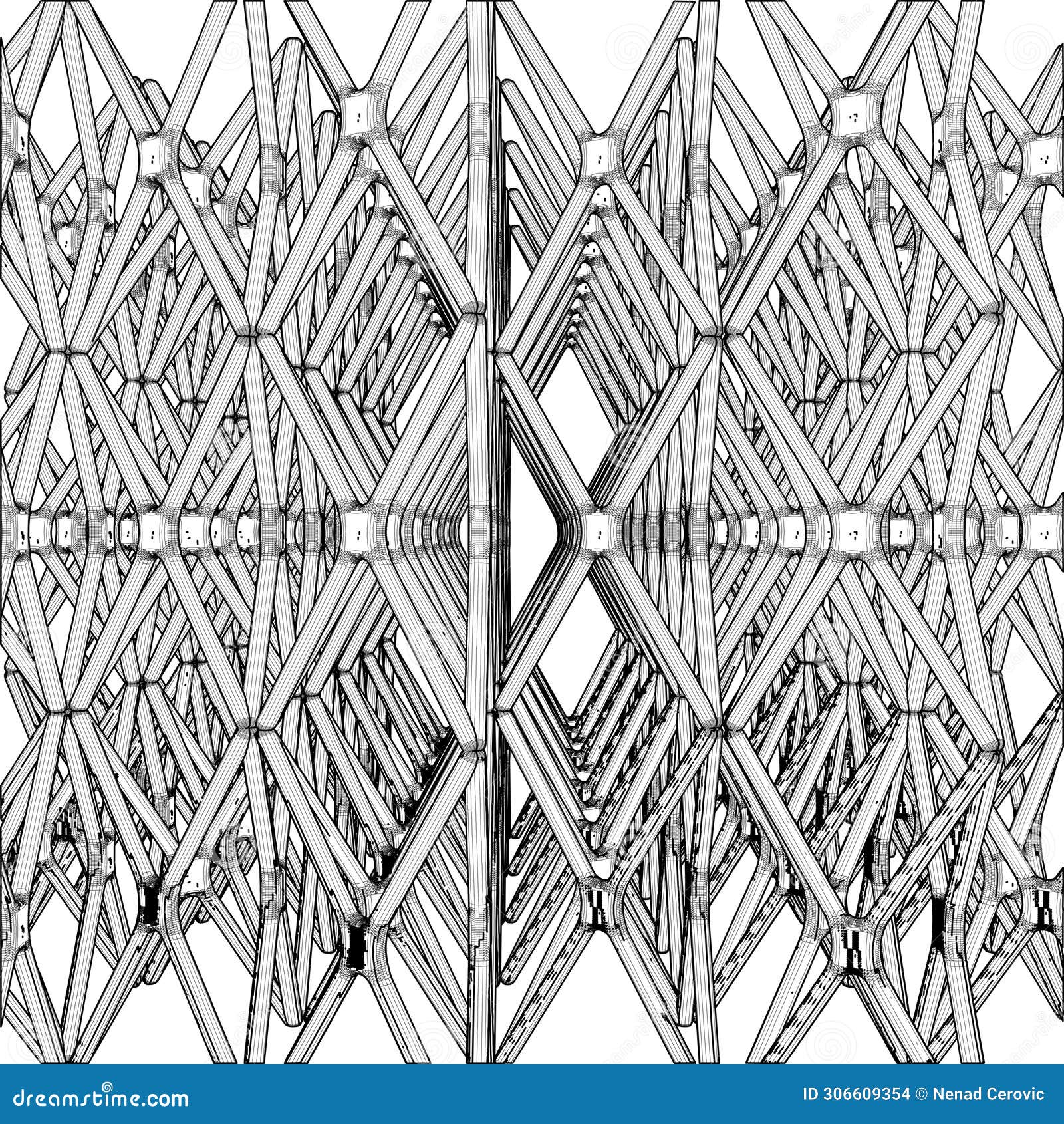 Abstract Triangular Construction Structure Vector. a Vector ...