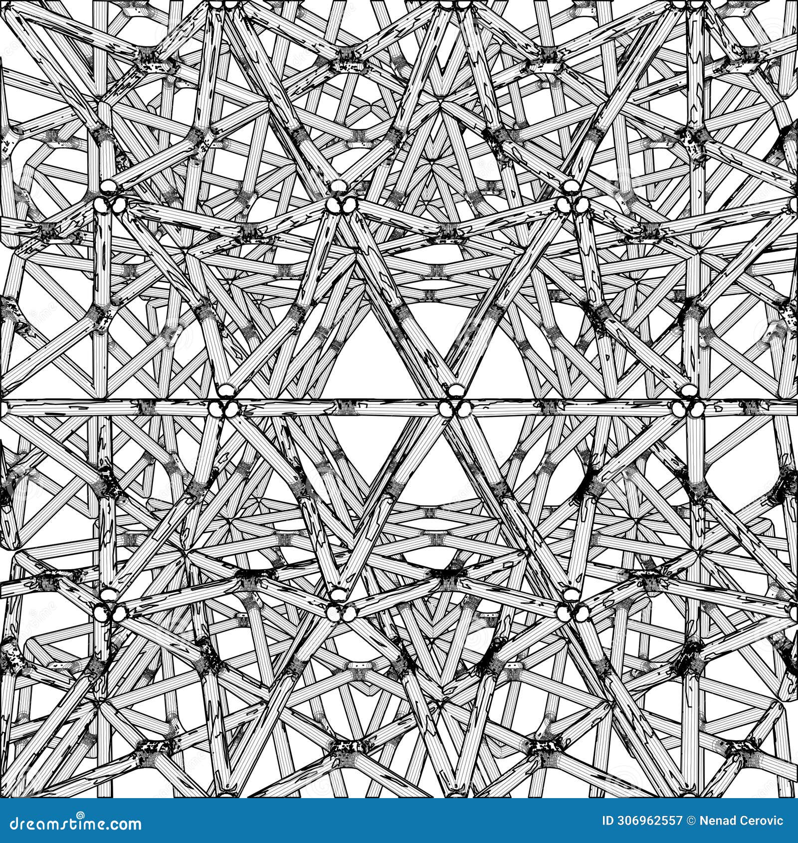 Abstract Triangular Construction Structure Vector. a Vector ...