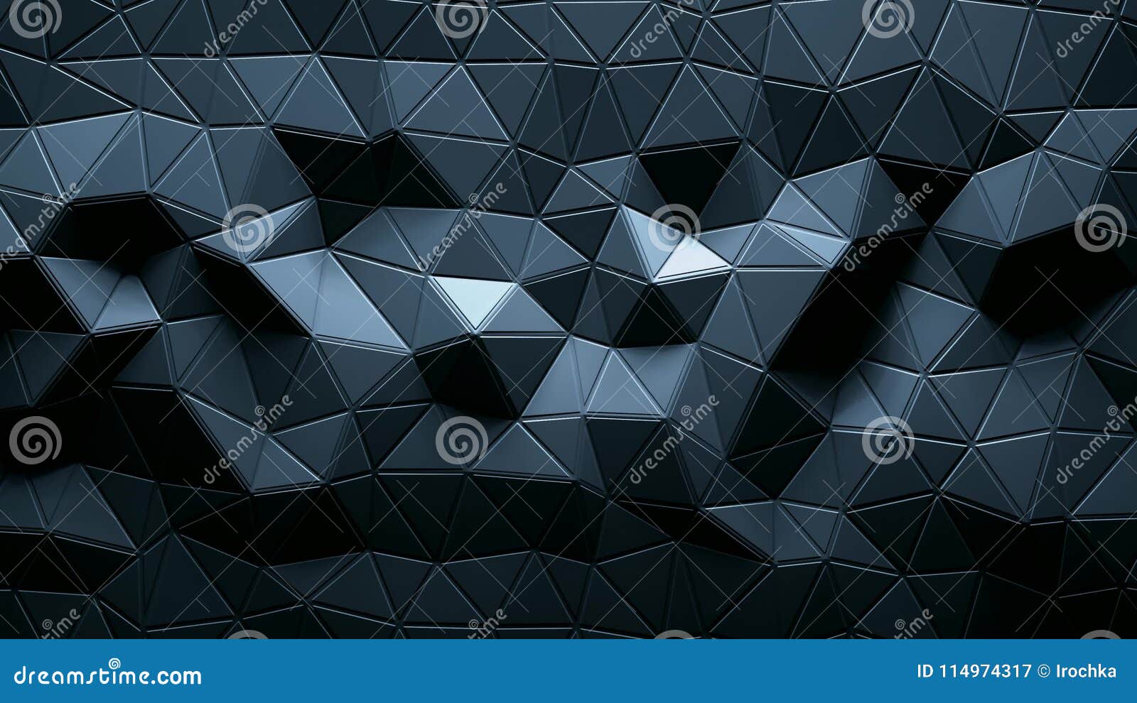Abstract Triangular Crystalline Background Animation. Stock Image ...