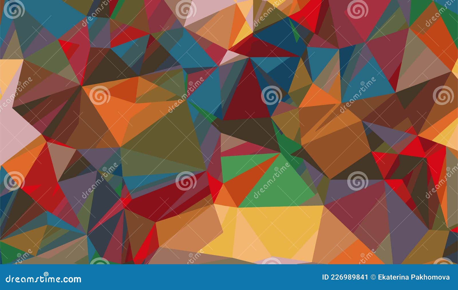Abstract Colorful Triangular Geometrical Background. Geo Triangle Card ...