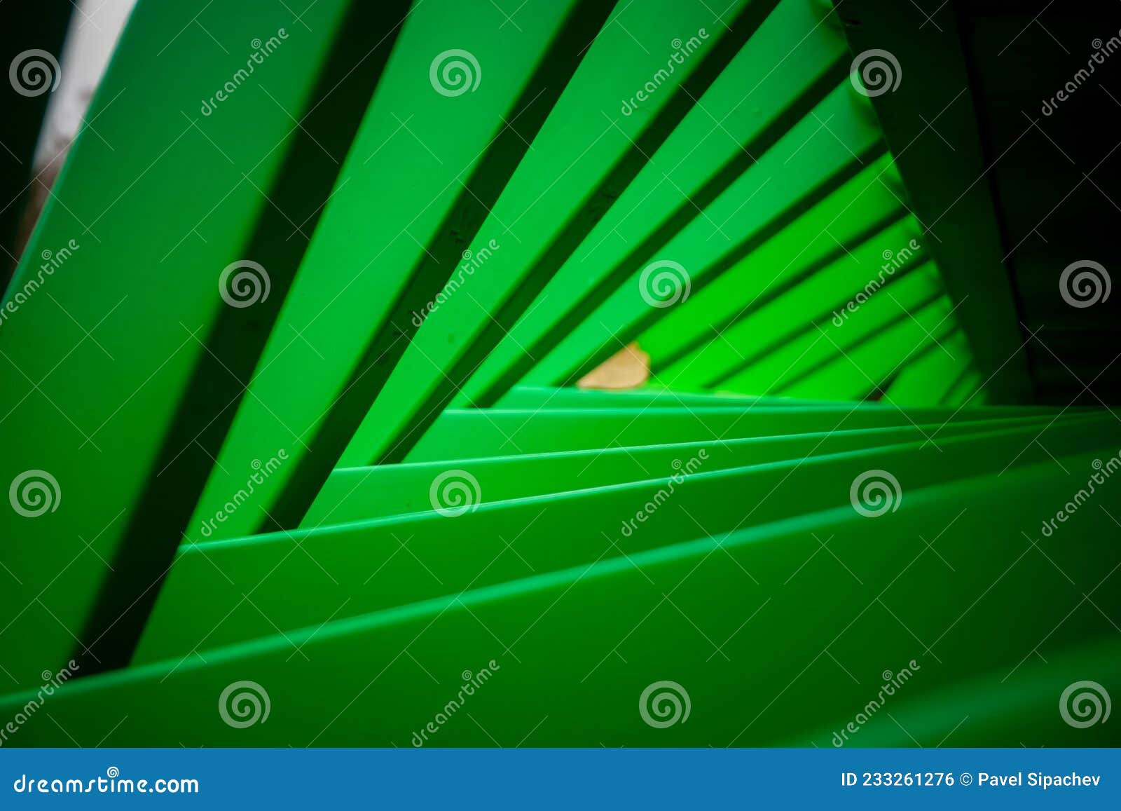 Spiral Of Triangular Shape. Animation. Slow Hypnotic Animation With ...