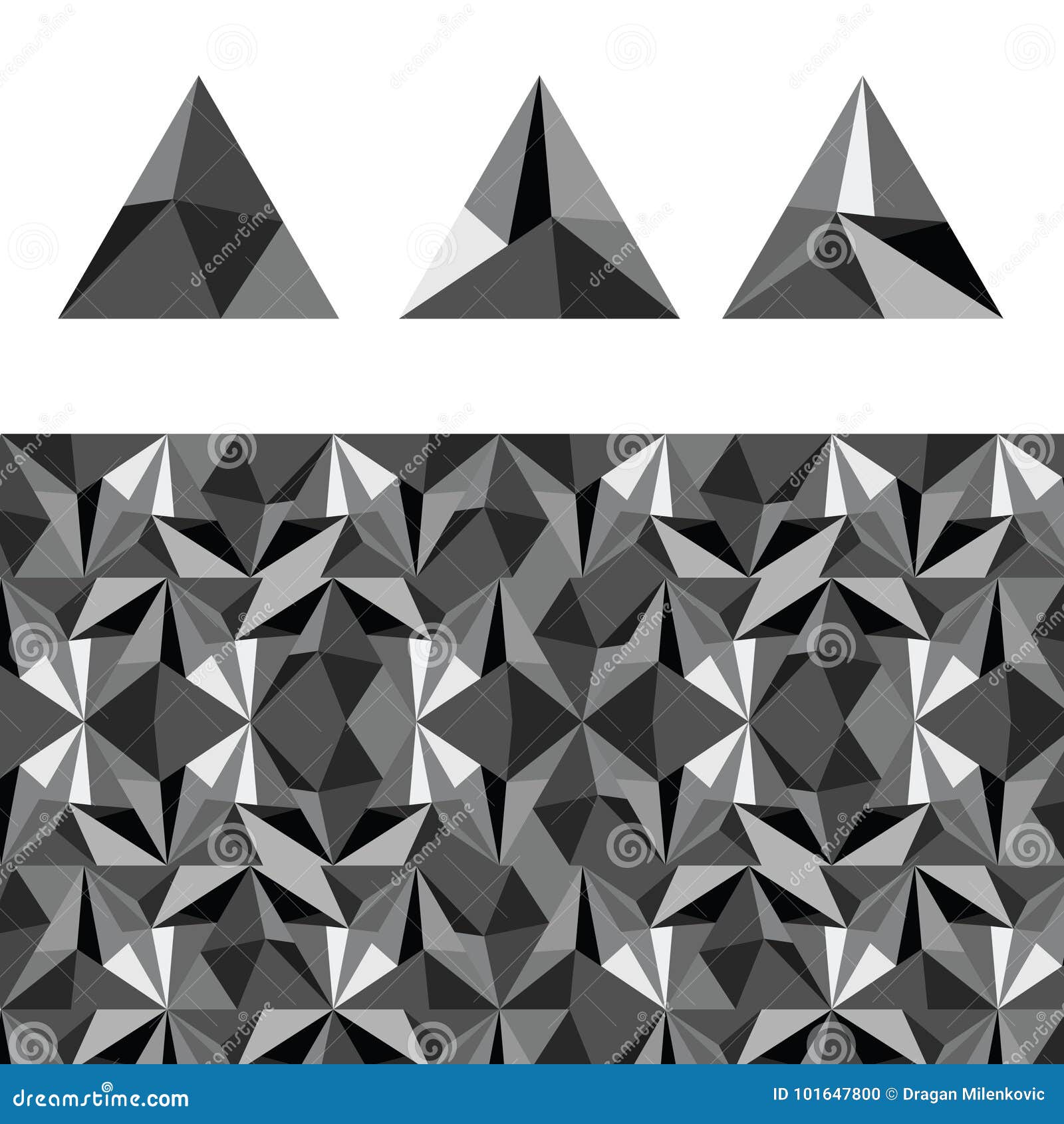 Abstract of Triangular Pyramid Illustration Stock Illustration ...