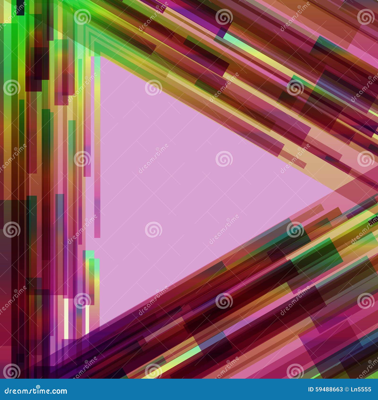 Abstract Triangular Text Layout of Green, Violet and Yellow Gradient ...