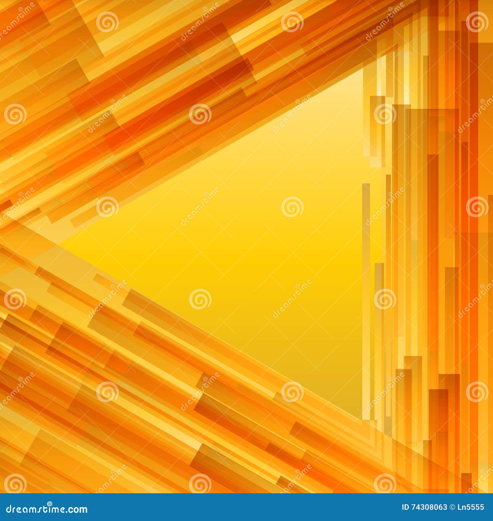 Abstract Triangular Text Layout of Orange and Yellow Gradient Stock ...