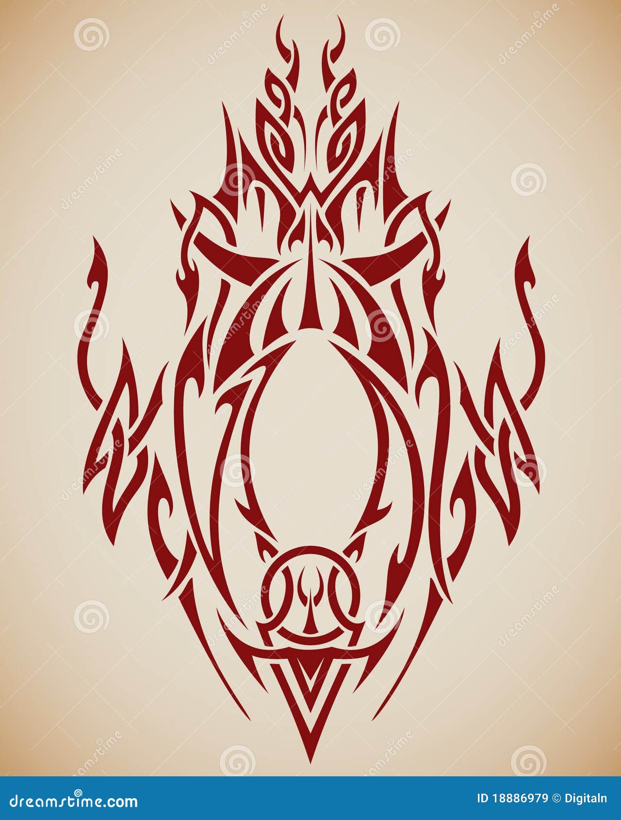 Abstract Tribal Art stock vector. Illustration of interwoven - 18886979