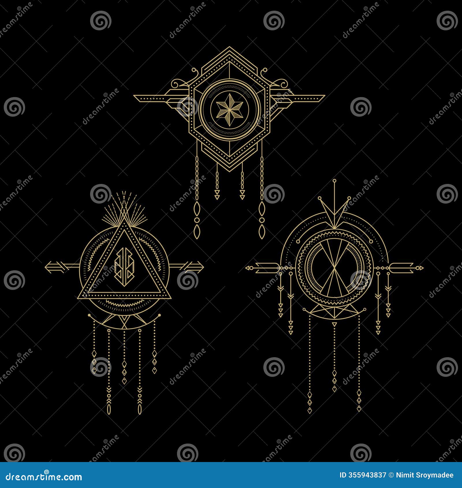 Tribal Geometric African Seamless Vector Pattern In Blue, Kente ...