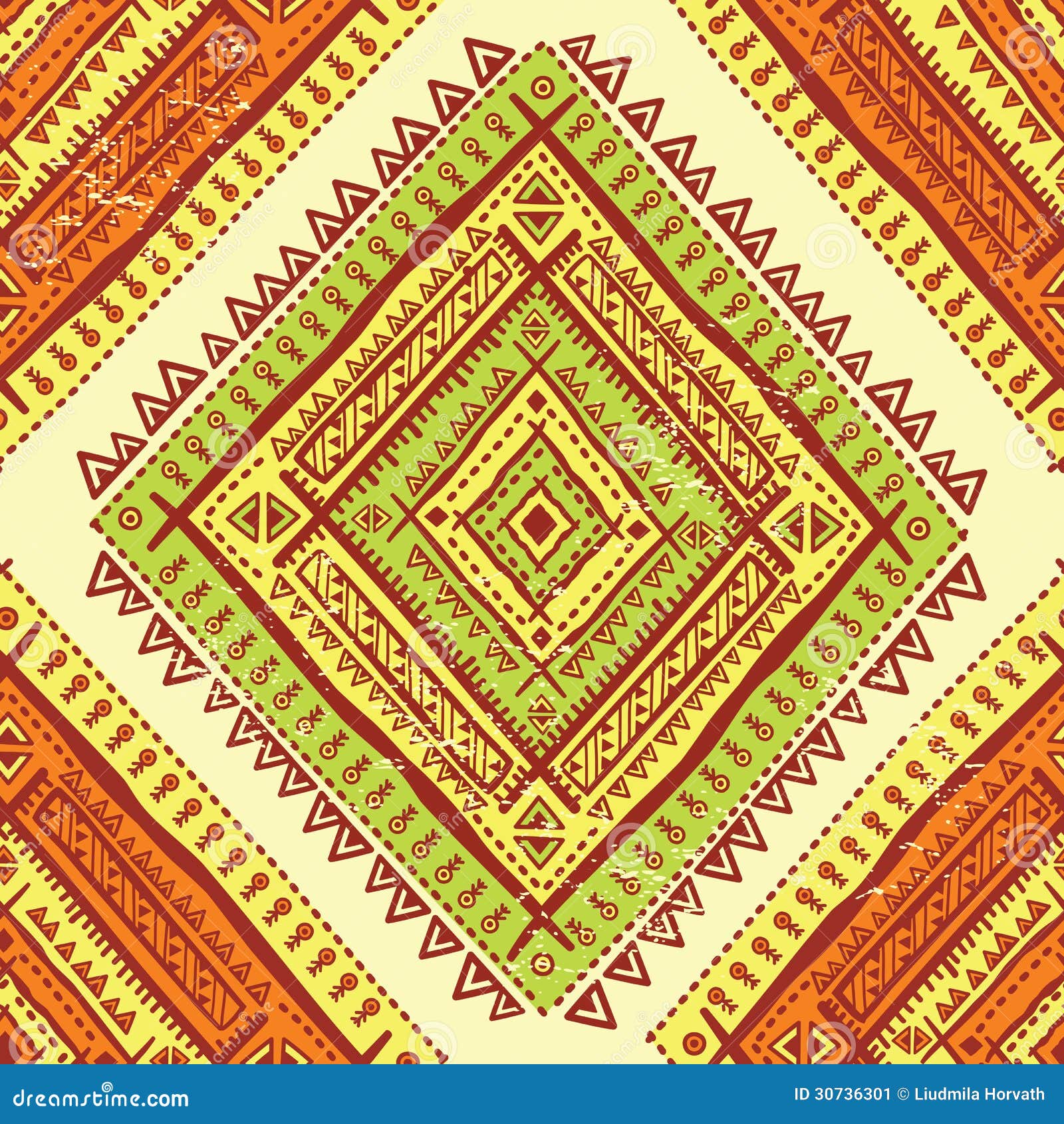 Abstract tribal pattern stock vector. Illustration of african - 30736301