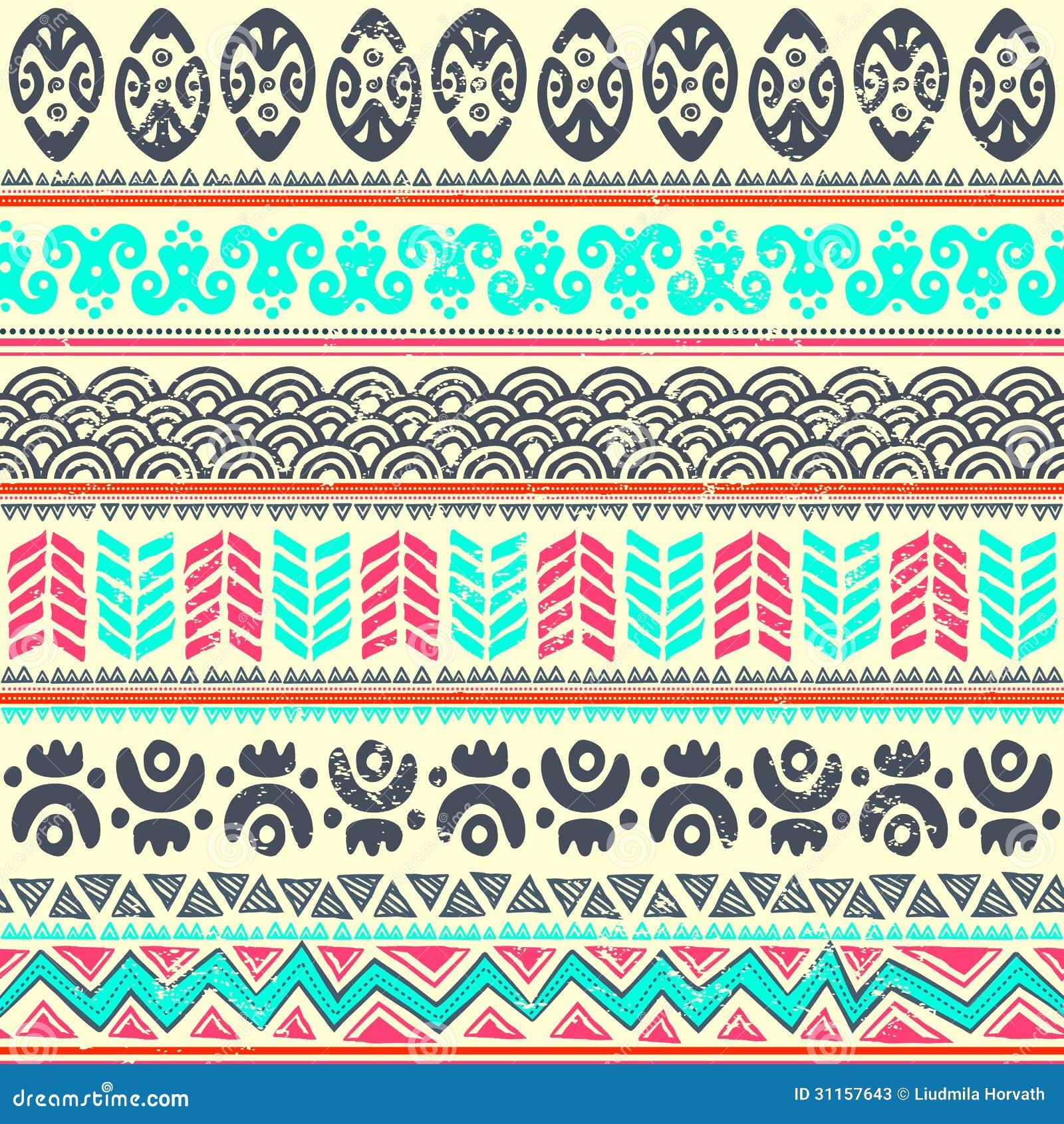 Abstract tribal pattern stock vector. Illustration of invitation - 31157643