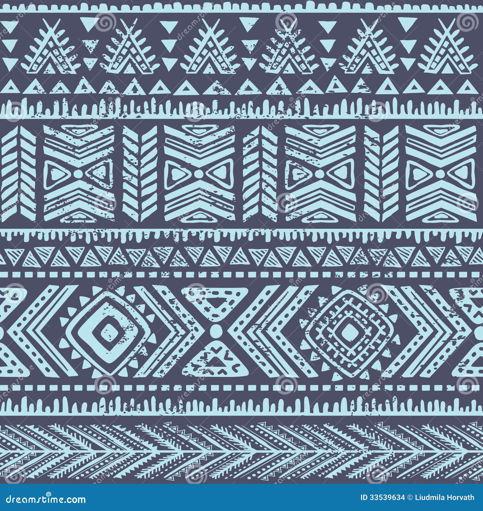 Abstract tribal pattern stock vector. Illustration of folkloric - 33539634