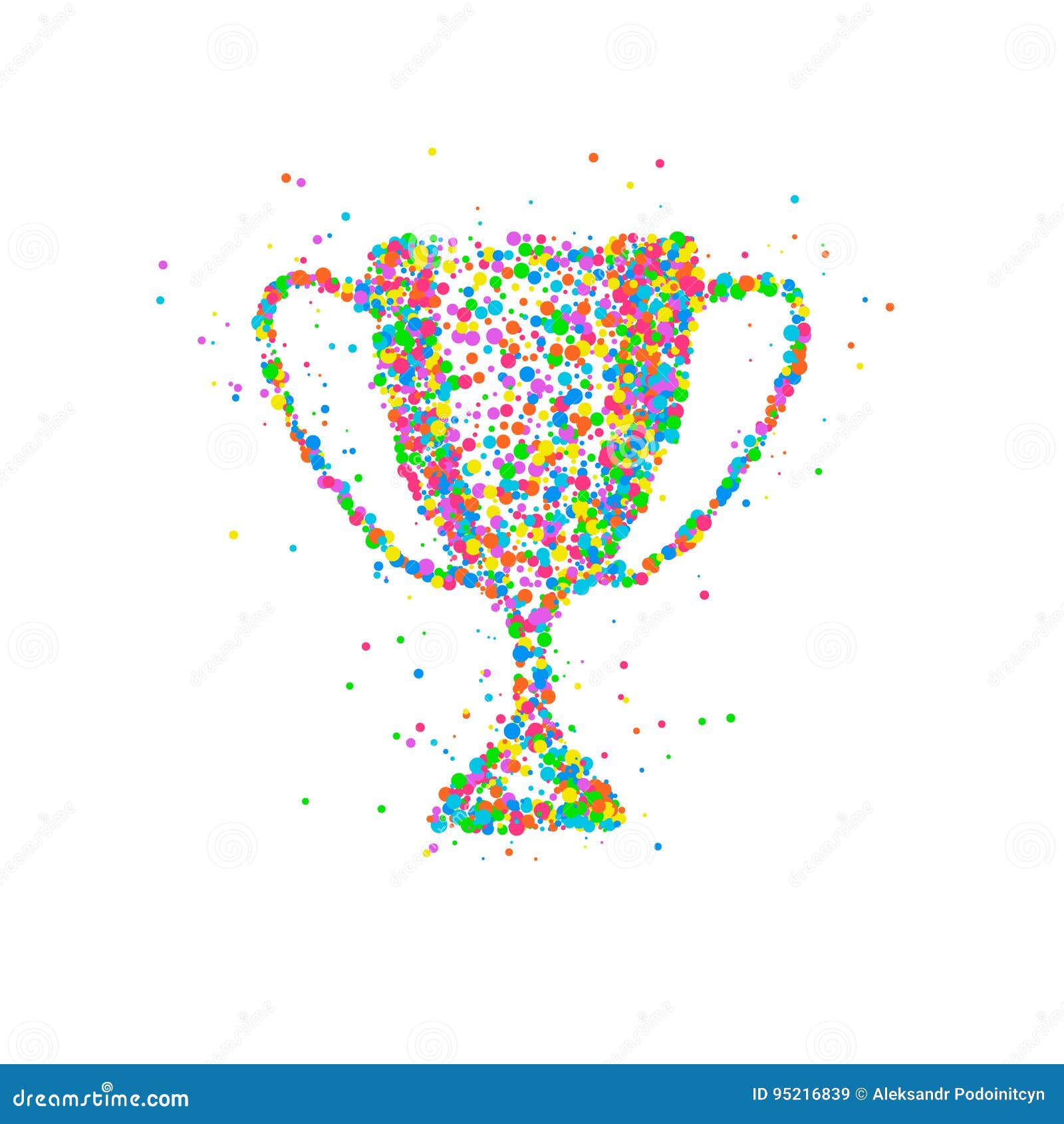 Abstract trophy cup stock vector. Illustration of object - 95216839